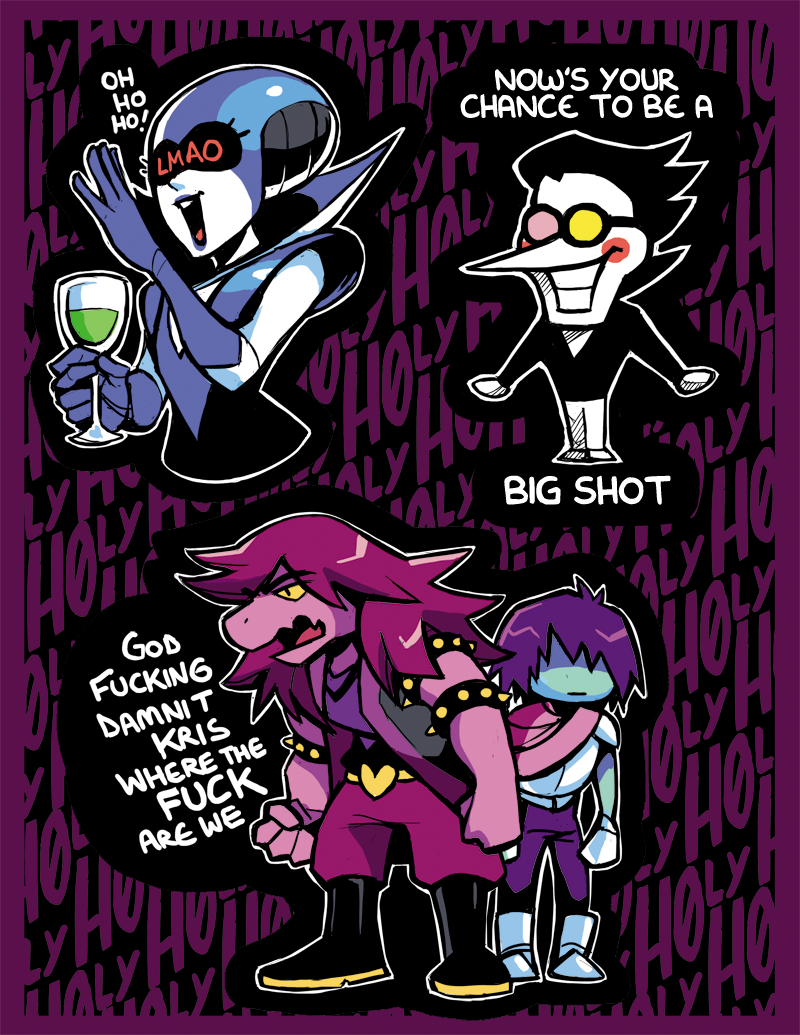 Deltarune Sticker inspired Sheet – H0ly's Art Corner