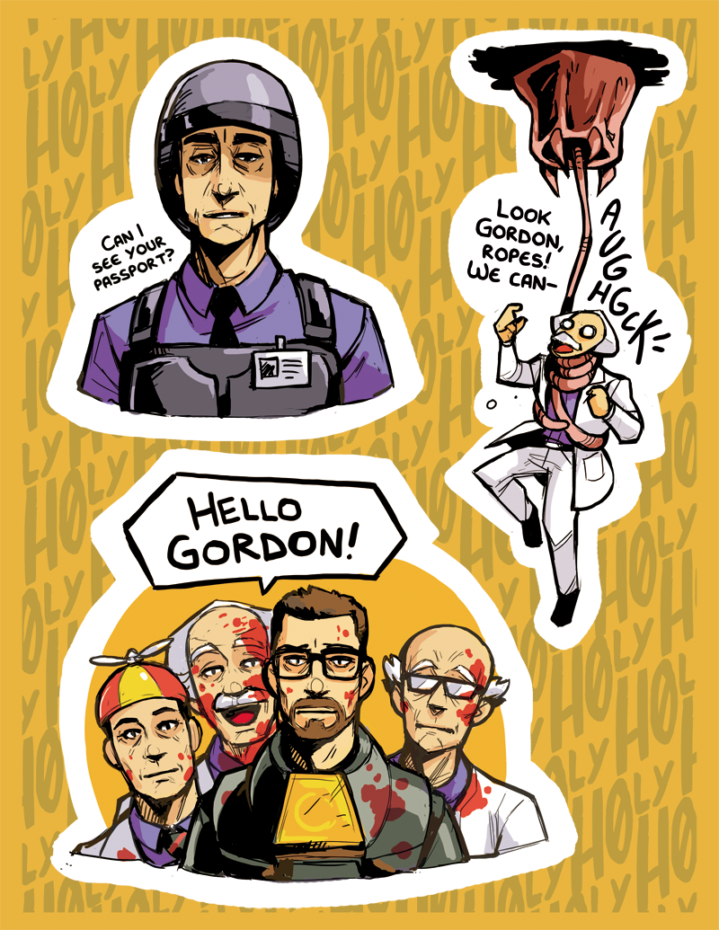 Half-Life VR (But the AI is Self Aware) inspired Sticker Sheet – H0ly's ...